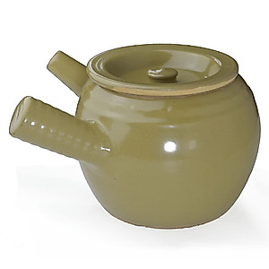 Casserole Clay Pot Ceramic Glazed Larger Jar Heat-resistant Fire Stove Safe for Stew Soup Boil Tea (1.5qt)