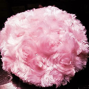 Carnation Scented Silk Dusting Powder Set - 8 oz Jar Talc Free - Silky Pink Body Puff