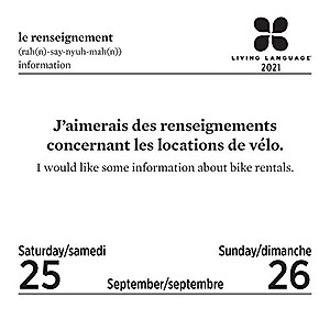 Living Language: French 2021 Day-to-Day Calendar