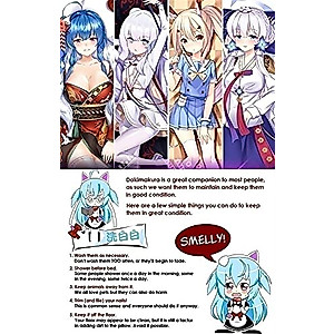 Looxx Maou Gakuin No Futekigousha：Misha Necron 21110 Anime Pillow Cover/Body Pillowcase, Double-Sided Pattern Peach Skin/2wt Throw Pillow Case, Anime Fans' Favorite Cushion Cover