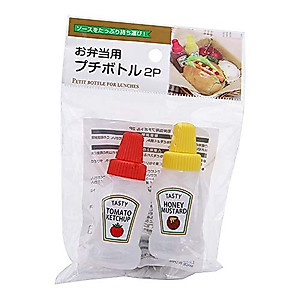 Mini Ketchup Bottles,2pcs Mini Condiment Squeeze Bottles Small Sauce Container Cute Squirt Honey Salad Dressing Container