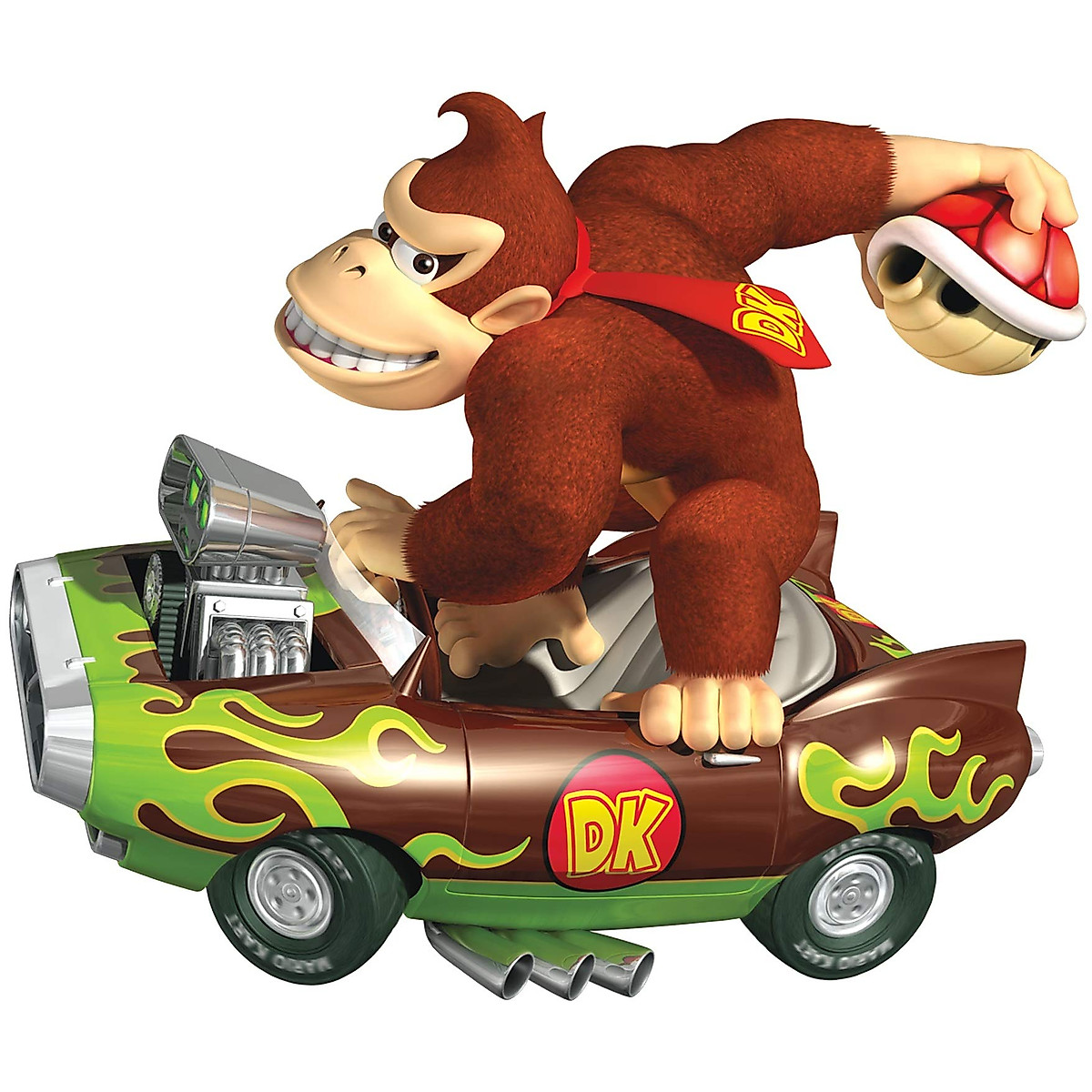 6 Inch DK Donkey Kong Super Mario Kart Wii Bros Brothers Removable Wall Decal Sticker Art Nintendo 64 SNES Home Kids Room Decor Decoration - 6 by 5 inches