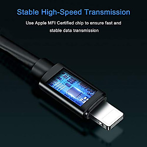 Aux Cord for iPhone, [Apple MFi Certified] Lightning to 3.5mm Audio Cable for Car, Headphone Jack Adapter Compatible with iPhone 12/11/XS/XR/X/8/7/6/iPad to Car/Home Stereo/Headphone/Speaker (3.3ft)