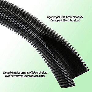 ALL PARTS ETC. 10 Ft Swivel Vacuum Hose Compatible with Stinger Shop Vac 2.5 Gal. 1.75-Peak HP Compact - 1.25" Crushproof Fits Stinger Canister Vacuums, Bucket Head, Armor All & Some Milwaukee (10')