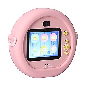 Vbestlife 2.4 inch Digital Camera, Portable Selfie IPS Camera, Mini Children's Toy Camera, one Button Smart Focus Free, with Soft Silicone Materials, 600 mAh Battery, Gifts for Birthday