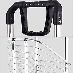 YGCBL Multifunction Portable Hand Trucks,Trolleyshopping Trolley Aluminum Alloy Moisture Proof Sponge Handle Shopping Cart Trolley Picnic Climb The Stairs, Load 35 Kg, 3 Styles,a