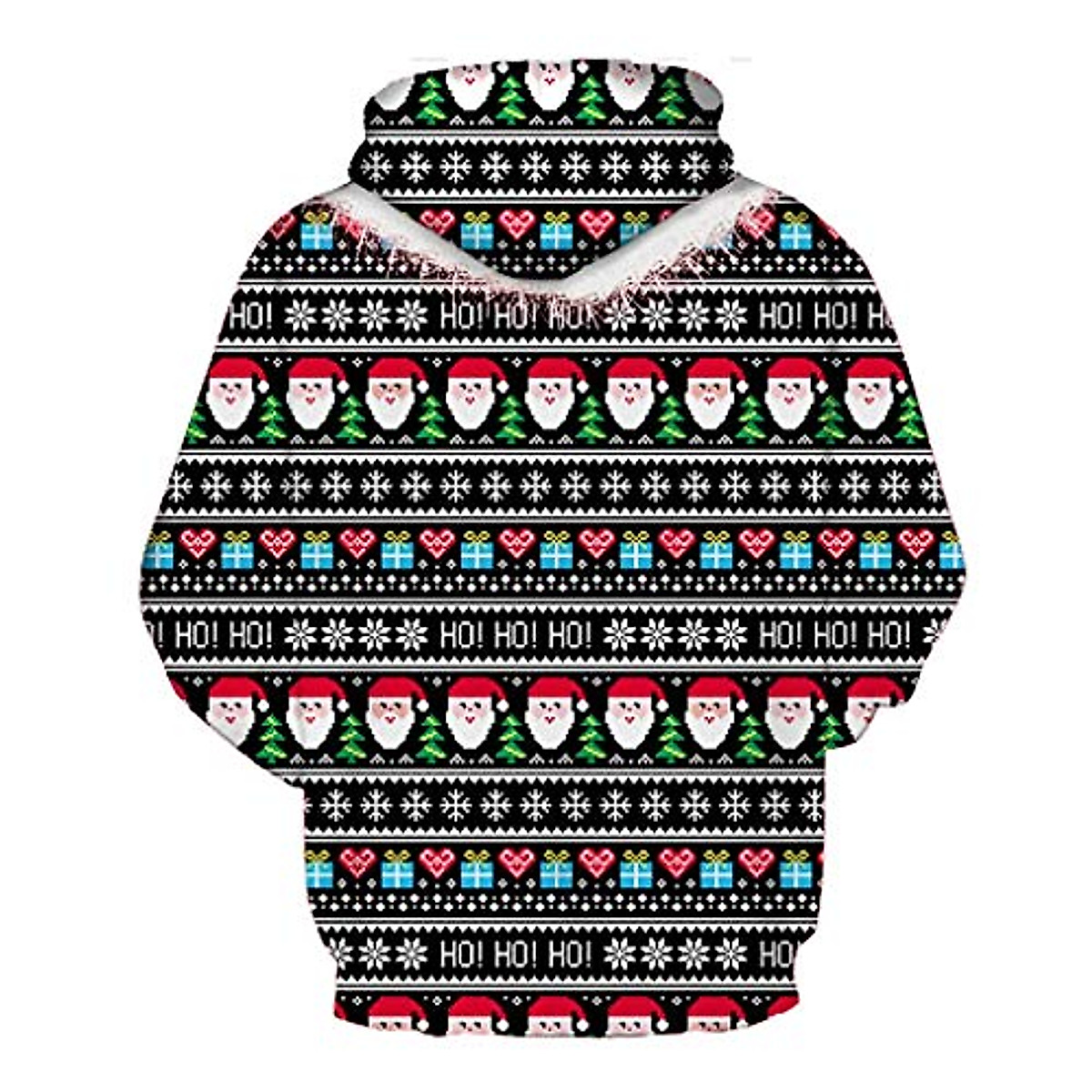 Women's Sweatshirt Thenlian Christmas Women Funny Print Christmas Sweatshirt Crewneck Various Design Tops(L, Black)