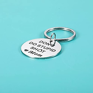 Stocking Stuffer Gifts for Teen Boys Girls Christmas Gifts Idea from Mom to Son Daughter Valentines Birthday New Driver Graduation Gift for Him Her Boy Girl Funny Don't Do Stupid St Keychain