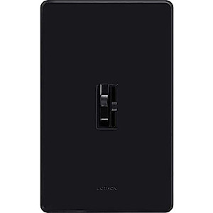 Lutron Ariadni/Toggler LED+ Dimmer | 150-Watt, Single-Pole/3-Way | AYCL-153P-BL | Black