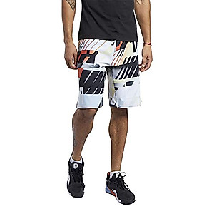 Reebok CrossFit Epic Cord lock- Amrap Shorts, Vivid Orange, 34"