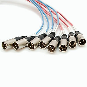 Seismic Audio - SASH-4x35 - 4 Channel XLR Send Sub Snake Cable - 35 Feet