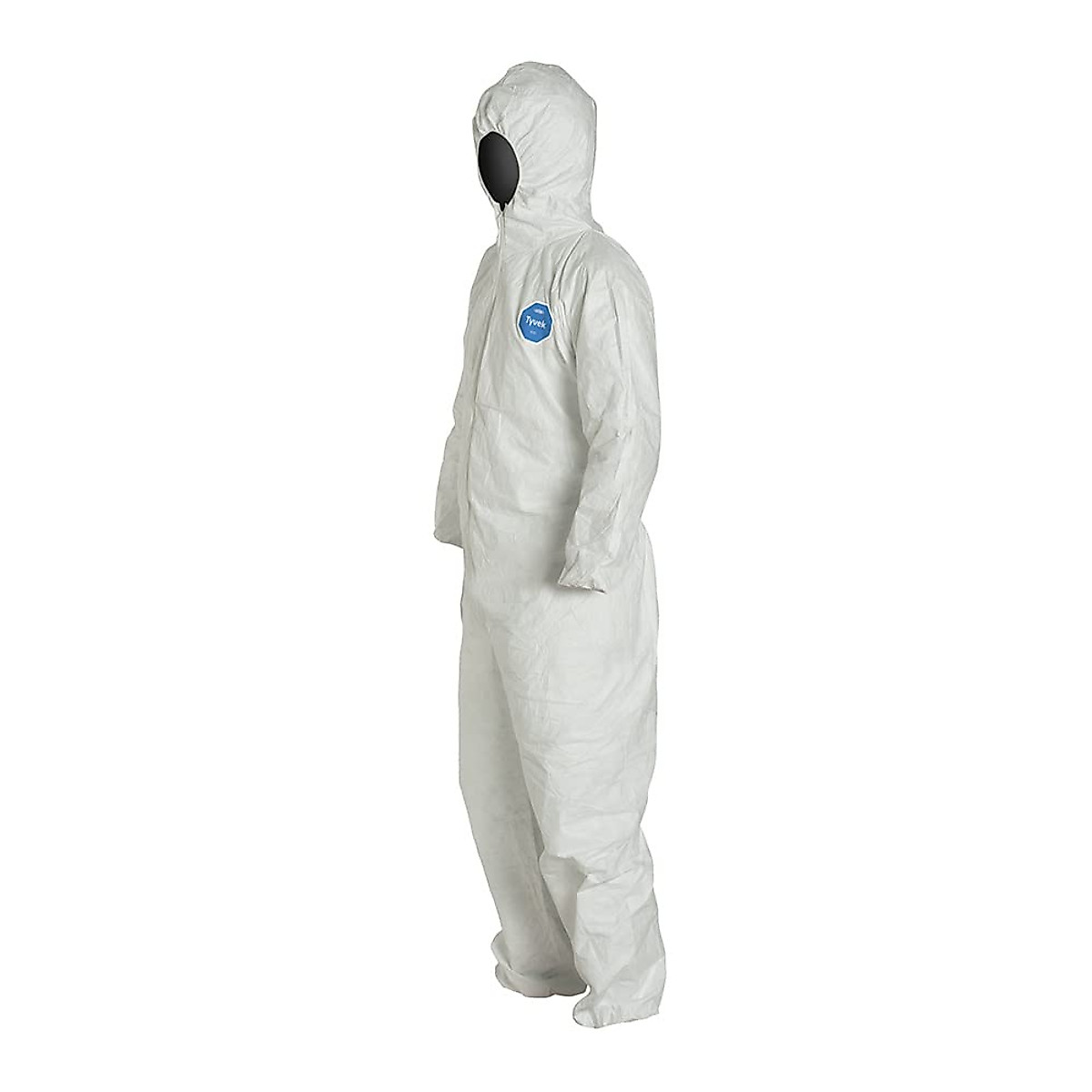 DuPont Tyvek 400 TY127S Individually Packed Disposable Protective Coverall with Hood and Elastic Cuff for PPE Vending Machines, White, Large (Retail Pack of 1)