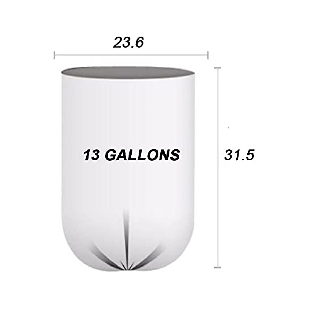 80 Counts Strong Trash Bags Garbage Bags by Teivio, Bathroom Trash Can Bin Liners, Small Plastic Bags for home office kitchen (2.6 Gallon, Clear)