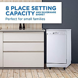 Danby DDW1805EWP Portable Dishwasher, White