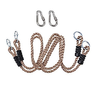 NOSTIFY 2PC Heavy Duty Length Adjustable Nylon Rope Express Setup Hanging Tree Straps (400 Lbs Limited/Each) for Outdoor Swings Hammock Playground Set Accessories