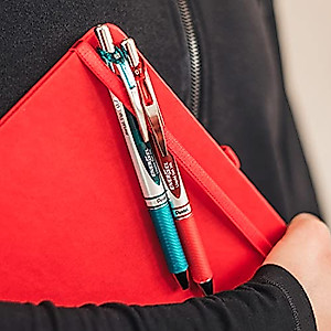 Pentel EnerGel Pearl RTX, 0.7mm, Black Ink, Box of 12 (BL77PWP-A)