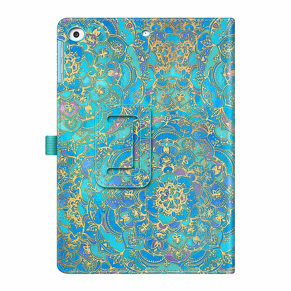 Fintie Folio Case for iPad 6th / 5th Generation (2018/2017), iPad Air 2 / Air 1 (9.7 Inch) - [Corner Protection] Premium Vegan Leather Stand Cover, Shades of Blue