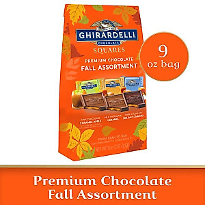 GHIRARDELLI Premium Chocolate Fall Assortment - Pack of 2 - 9 oz Bags - Get Ready for Fall and Winter Weather with Delicious Tasting Chocolate - Share with Friends and Family and Stock the Pantry or Office with This 2 Pack