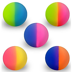 Entervending Bouncy Balls in The Gift Box - ICY Bounce Balls for Kids - Rubber Balls for Kids - 5 Pcs Large Bouncy Ball 45mm - Hi Bouncy Balls for Kids - Colorful Bouncing Balls