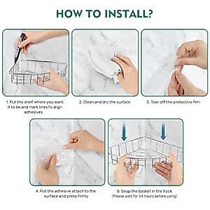 LBSUN 2-Pack Corner Shower Caddy, Bathroom Corner Shower Shelf, SUS304 Stainless Steel Wall Mounted Bathroom Shelf for Toilet, Bathroom, Dorm and Kitchen (Silver)