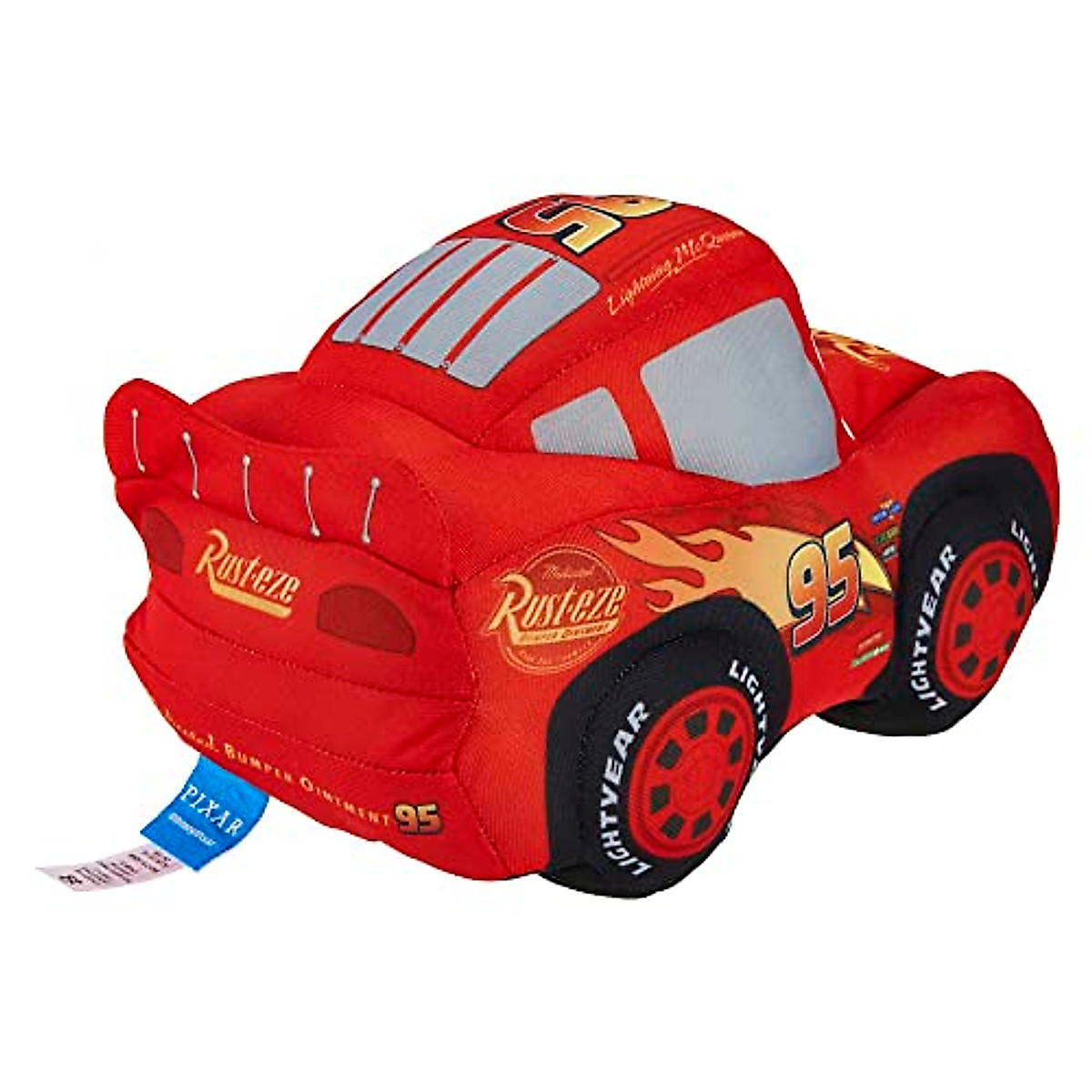 Disney and Pixar Cars 10-inch Lightning McQueen Talking Plush Toy Car with 10 Sounds