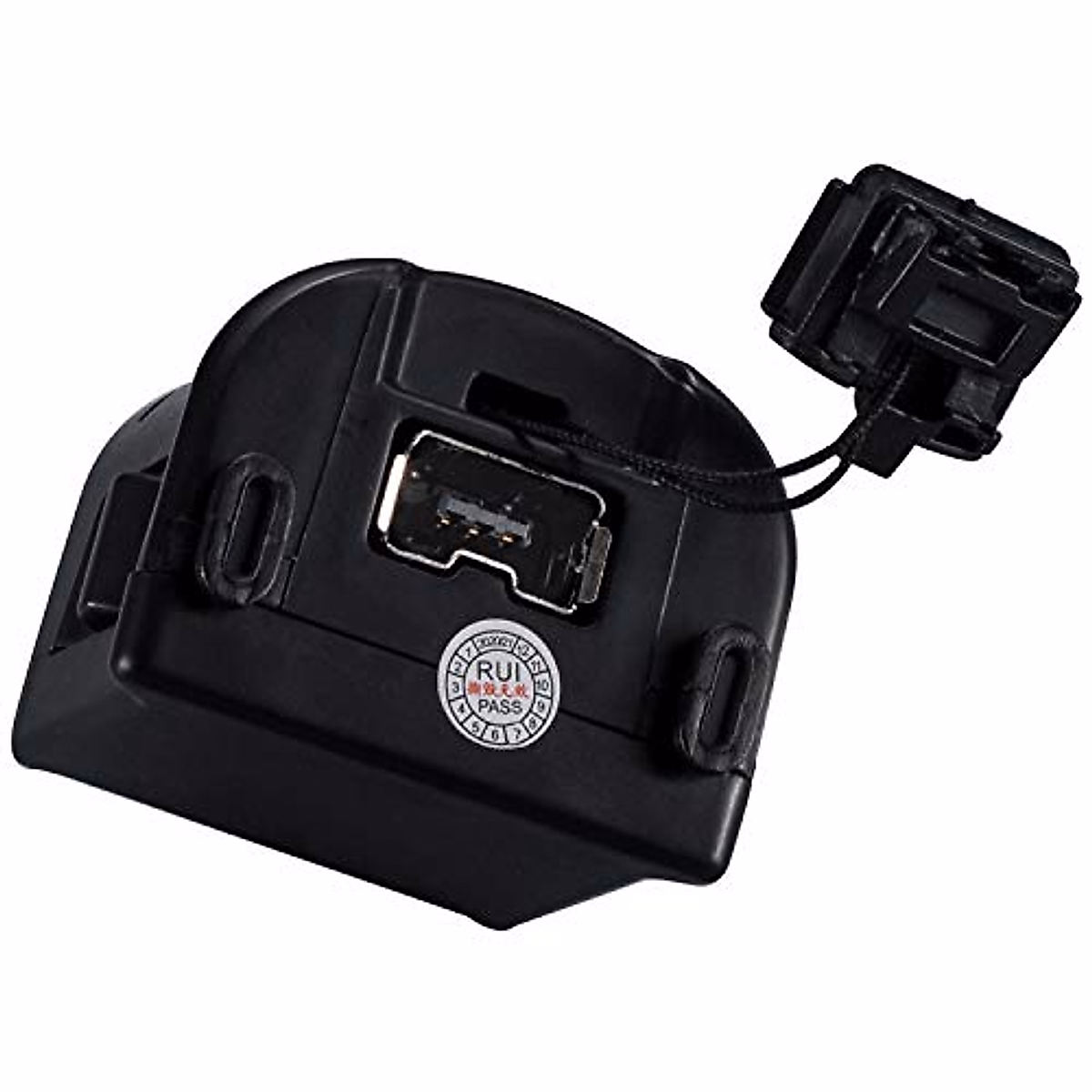 NC Motion Plus Adapter Replacement for Wii Motion Plus Adapter-Sensor Accelerator and wii Remote Controller compatible (Black 1 Pcs)