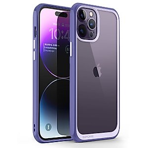 SUPCASE Unicorn Beetle Style Series Case for iPhone 14 Pro Max 6.7 Inch (2022), Premium Hybrid Protective Slim Clear Case (Mauve)