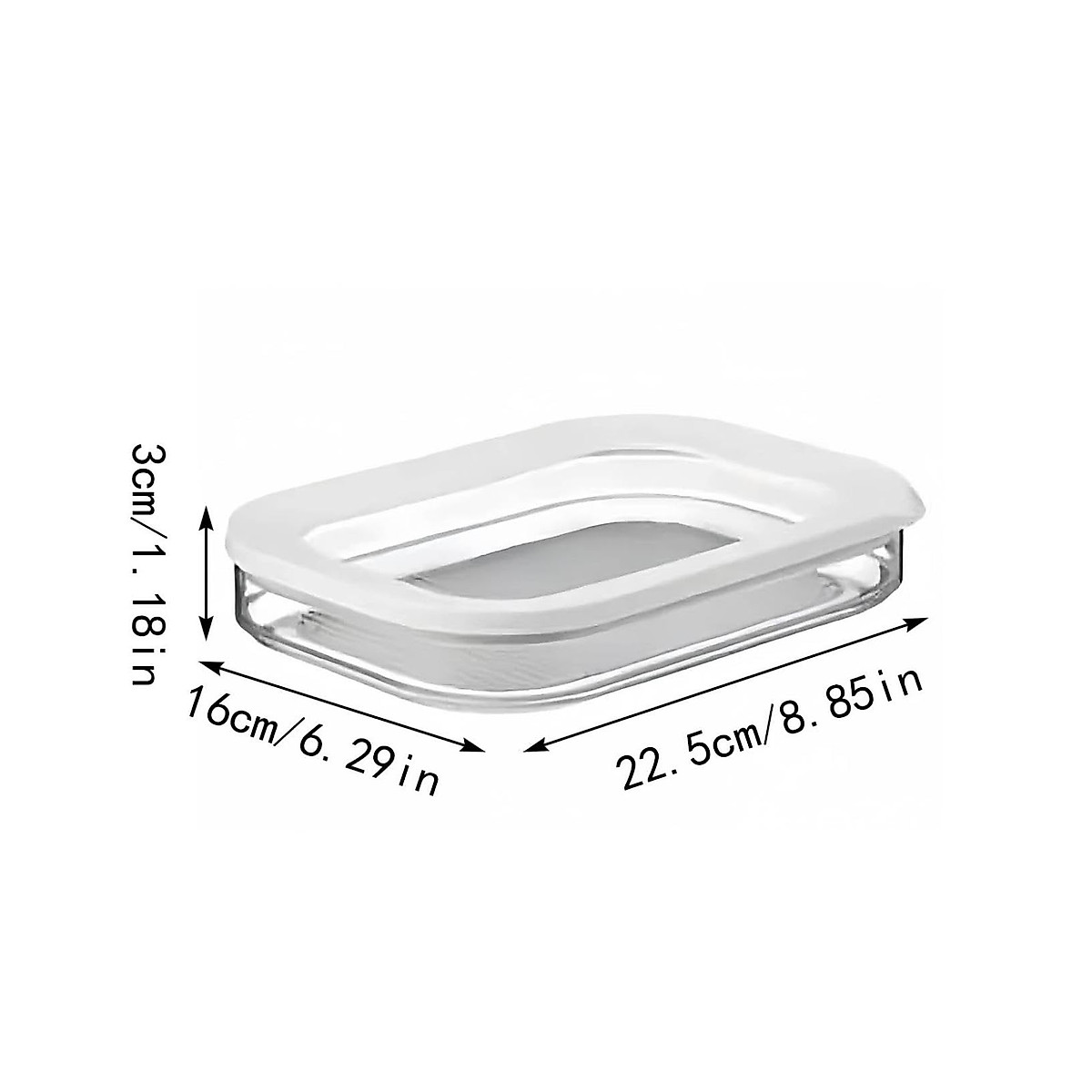 Deli Meat Cooler For Refrigerator Stackable Lunch Meat Plastic Organizer With Lid Food Refrigerator Storage Box Bacon And Cheese Organizer For Refrigerator (C)