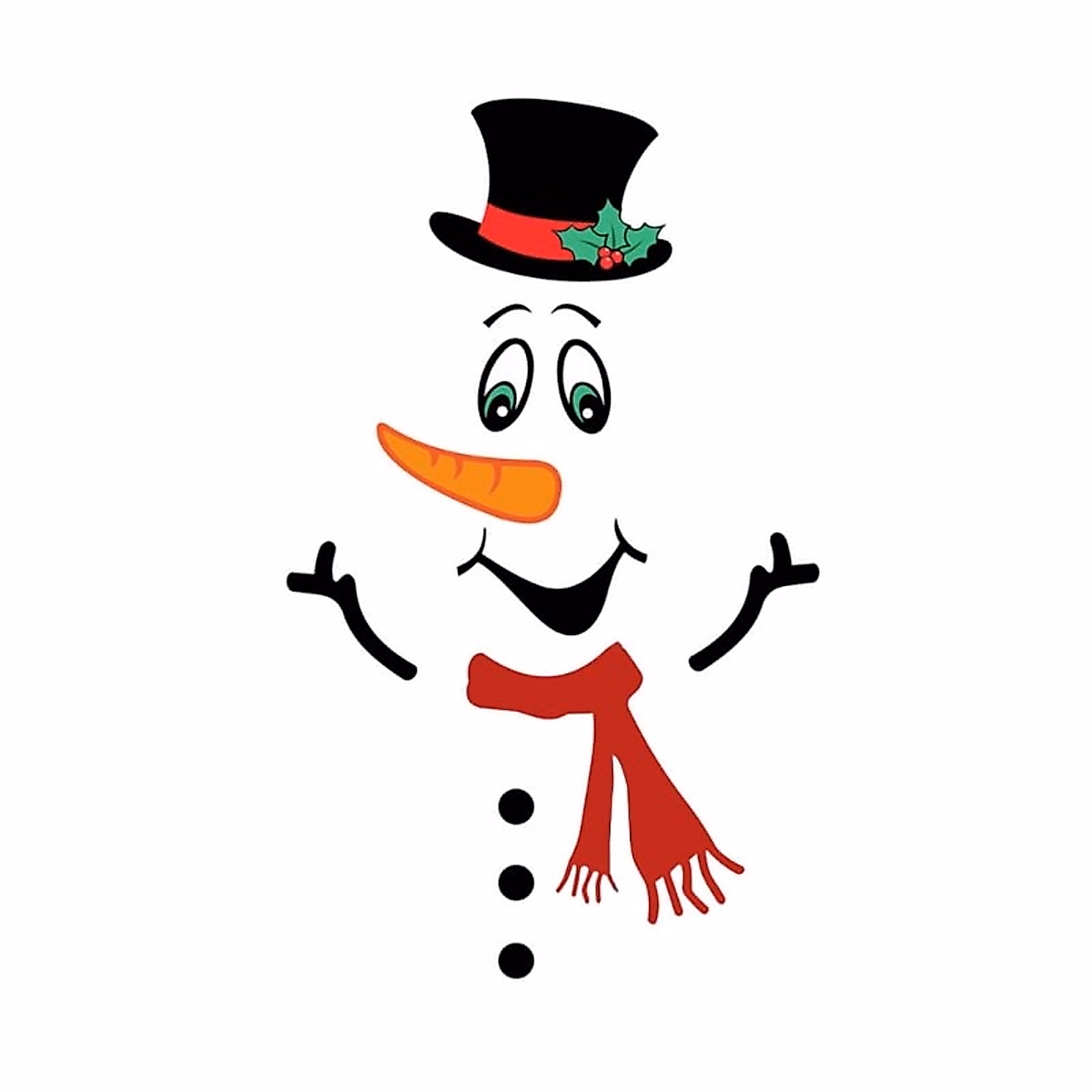 Christmas Cartoon Snowman Gift Decorative Ornament for Home Office Microwave Whiteboard Decor Accessory Magnetic Refrigerator Sticker