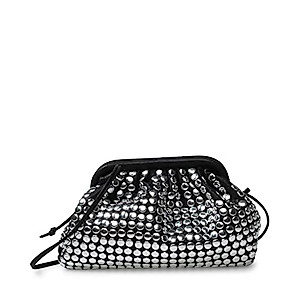 Steve Madden womens Nikki-m Steve Madden NIKKI M Studded Crossbody, Black, One Size US