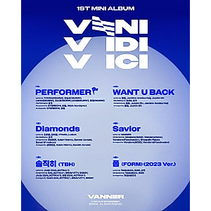 VANNER VENI VIDI VICI 1st Mini Album Full 3 Verion SET Vicotry Vanner Version+Voyage of Dreams Version+PLVE Version+Tracking Sealed