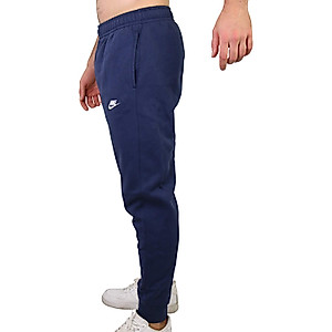 NIKE Men's Nsw Club Jogger, Midnight Navy/Midnight Navy/White, Large