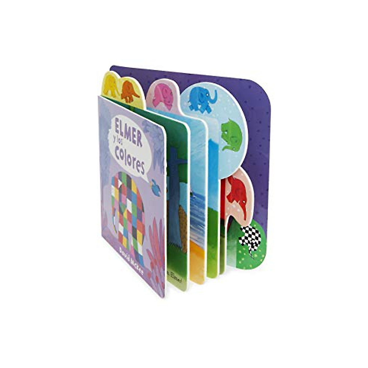 Elmer y los colores / Elmer's Colours: Tabbed Board Book (ELMER. PEQUEÑAS MANITAS) (Spanish Edition)