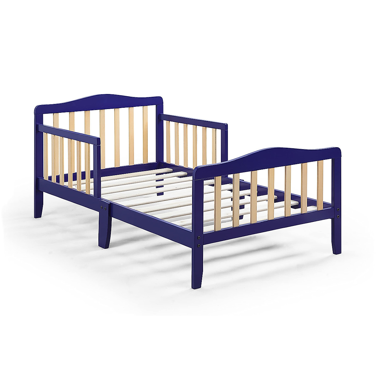 Olive and Opie Twain Toddler Bed in White and Black