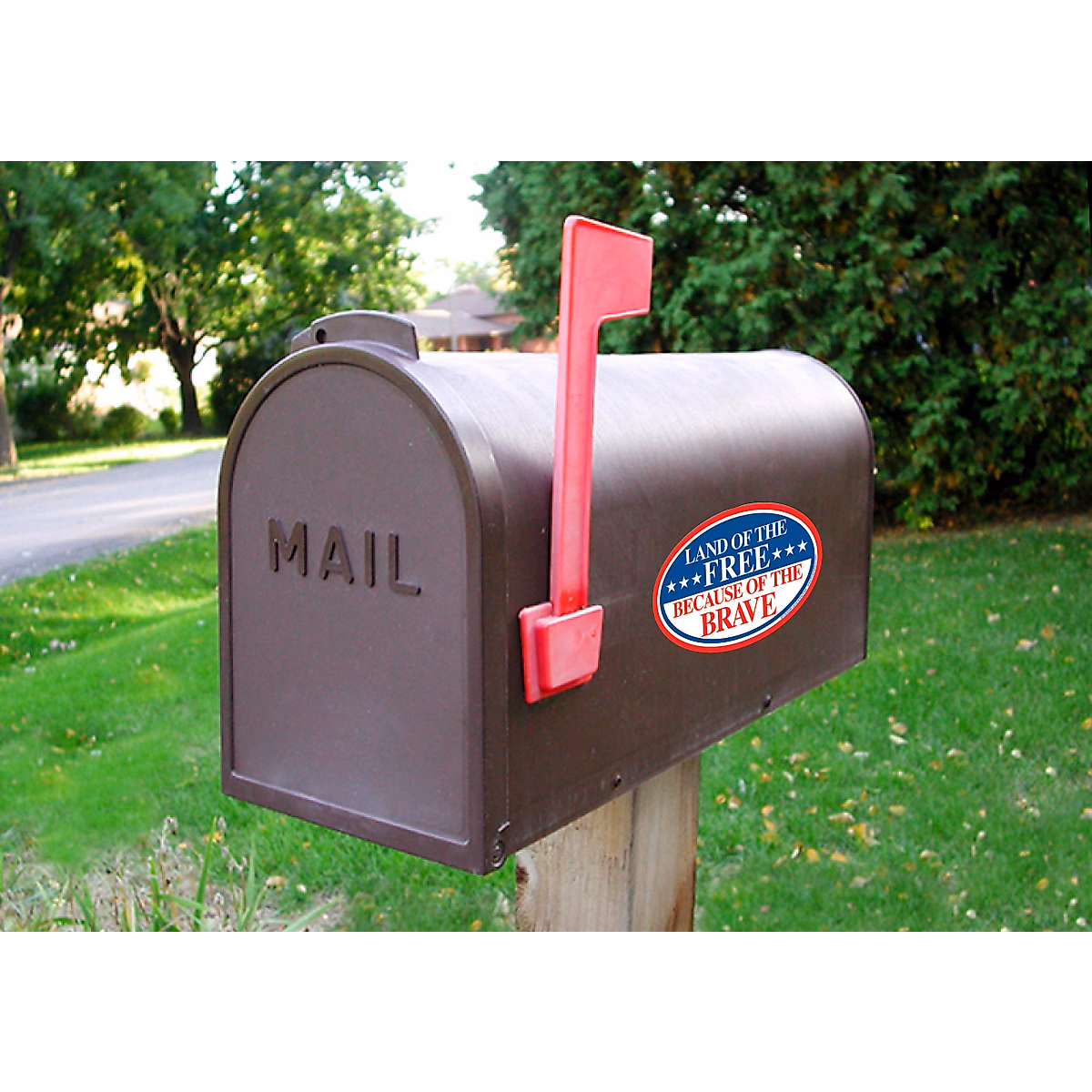 Prismatix Patriotic Magnet - American Flag with Bright Colors - Long Lasting Magnets for Cars - Refrigerator Car Decals - Well Designed Magnetic Fridge Decal-Made in USA (6" x 4", in God We Trust)