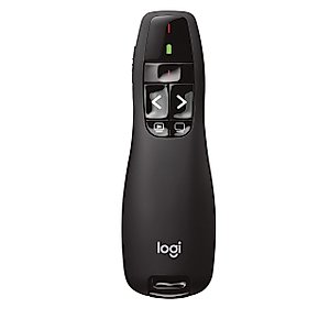 Logitech Wireless Presenter R400, Presentation Wireless Presenter with Laser Pointer (Renewed)
