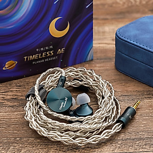 HiFiGo 7HZ Timeless AE 14.2mm Planar in-Ear Monitors IEMs, Upgraded for Bass, Treble and Cable (Timeless AE)