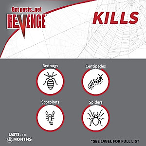 Bonide Revenge Spider Killer, 128 oz Ready-to-Use Spray, Long Lasting Odorless for Formula for Indoors and Outdoors