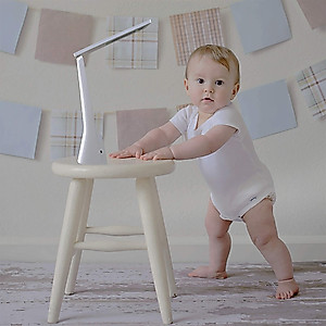 AOIRHLA Portable LED Desk Lamp, Rechargeable LED Lamp, Desk Lamp Battery Powered,Small Cordless Table Lamp, 3 Color Modes,3 Brightness Levels,White