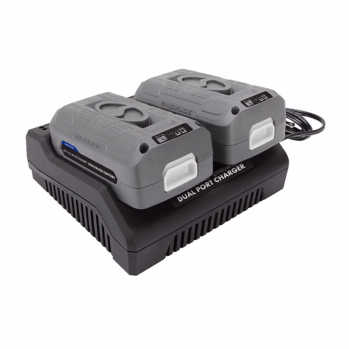 Snow Joe + Sun Joe iCHRG40-DPC-RM iONMAX Lithium-Ion Battery Dual Port Charger | 40 Volt (Certified Refurbished)