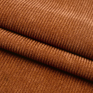 24 Colors Wale Corduroy Fabric Solid Plain Thick DIY Sewing Crafts Materials Ideal for Making Sofa Covers, Pillowcases, Clothing, and Handmade DIY Size (155cm，61.02inch"W ×L“（1m/2m/3m)