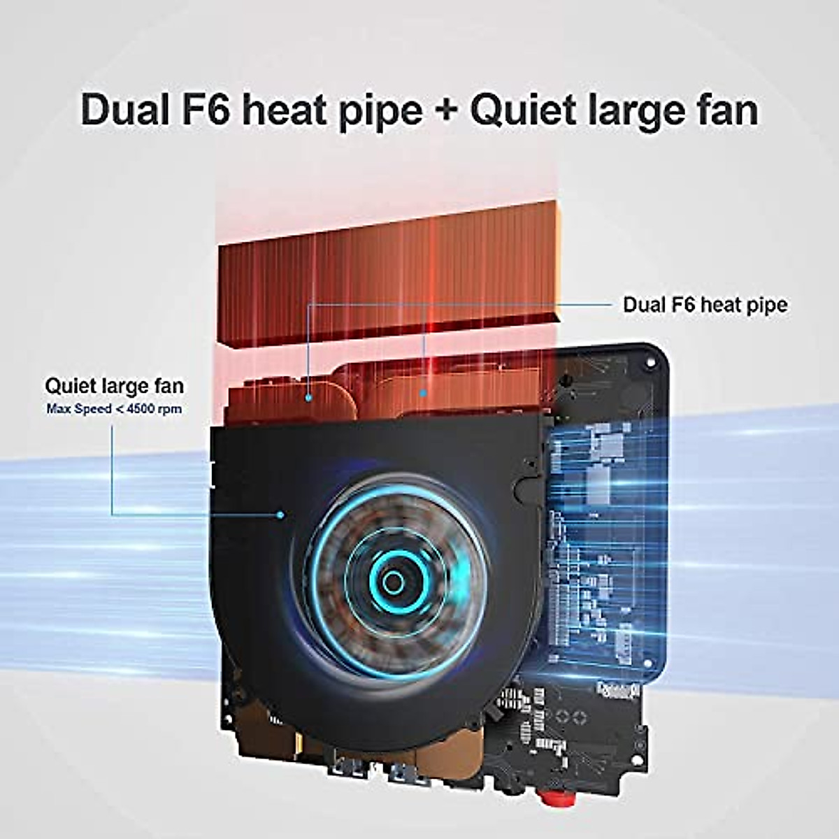 Beelink Mini PC SEi10 Core i3-10110U(up to 4.10 GHz), 16GB RAM 512GB NVMe M.2 SSD Windows 10 Pro Mini Desktop Computer Support 4K Dual HDMI, WiFi-6 with BT5.0 (16GB+512GB/Intel 10th Core i3 10110U)