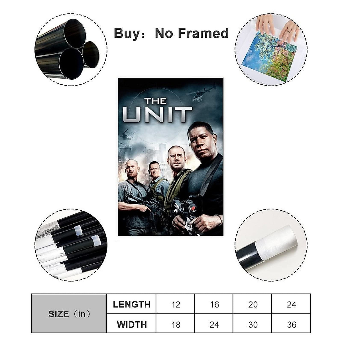 The Unit TV Series Poster Classic Restaurant Corridor Decoration 1 Canvas Poster Wall Art Decor Print Picture Paintings for Living Room Bedroom Decoration Unframe:12×18inch(30×45cm)