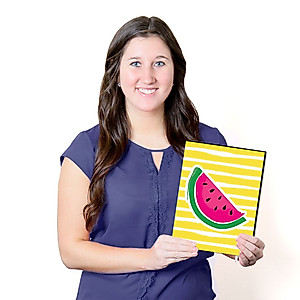 Big Dot of Happiness Tutti Fruity - Nursery Wall Art, Kids Room and Decor Frutti Summer Home Decorations - Gift Ideas - 7.5 x 10 inches - Set of 3 Prints