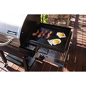 Camp Chef Sidekick Grill Accessory, Flat Top Griddle included, 14" cooking system compatible, Stainless/Black