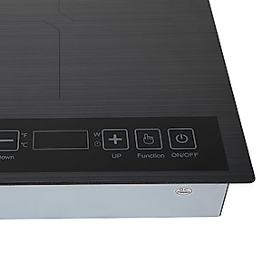 YIYIONCE Double Induction Cooktop 24 In Portable Electric Cooktop 2 Burner 2KW Dual Induction Cooker with LED Touch Screen & 9 Temperature Fast Heating Induction Burner for Kitchen Home Use | US STOCK