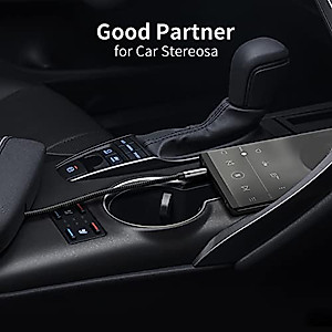 Ruaeoda Aux Cord 3 ft, 3.5mm Audio Cable Male to Male Stereo Hi-Fi Sound Nylon Braided aux to aux 1/8 Cable for Headphones Car Home Stereos Speakers Tablets