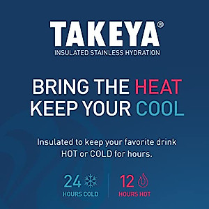 Takeya Actives 32 oz Vacuum Insulated Stainless Steel Water Bottle with Spout Lid, Premium Quality, Nitro Purple