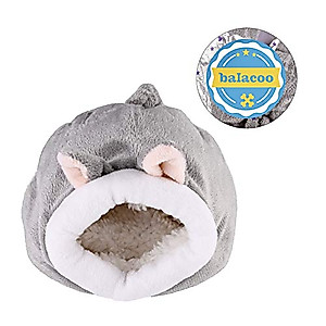 balacoo Hamster Winter Warm Bed House Hideout Small Animals Sleeping Cave Cotton Nest for Rat,Dwarf Hamster,Syrian Hamster