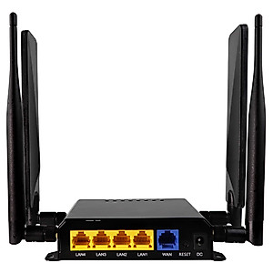 4g LTE+ Advanced OpenWRT Cat6 Unlocked Sim Router Modem with Carrier Aggregation Preconfigured for use on The T-Mobile Network and Compatible with AT&T